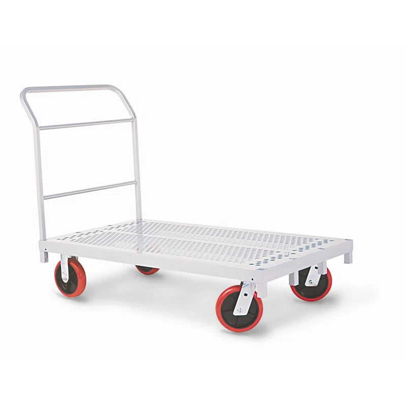 Heavy Duty Platform Truck – 2,400 lb Capacity, 8" Quiet Poly Casters,